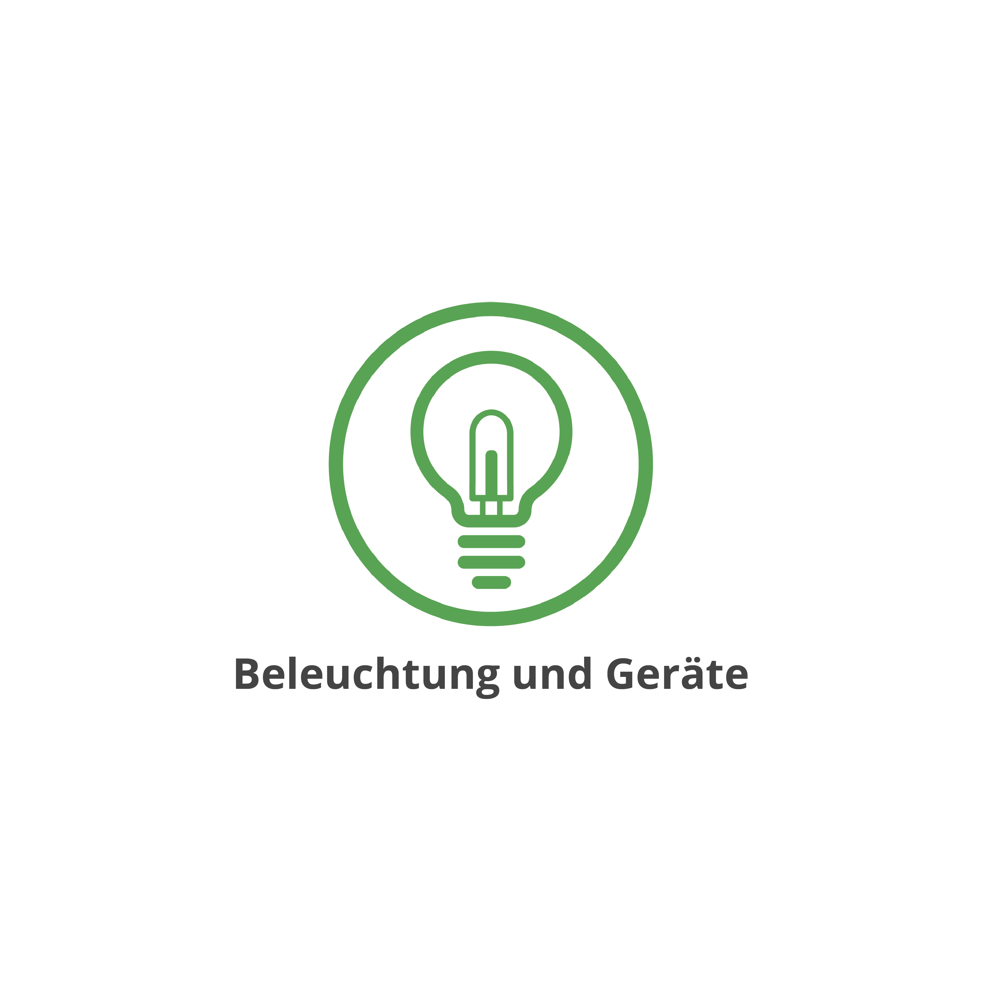 Beleuchtung und Geräte - Energiehub Gebäude